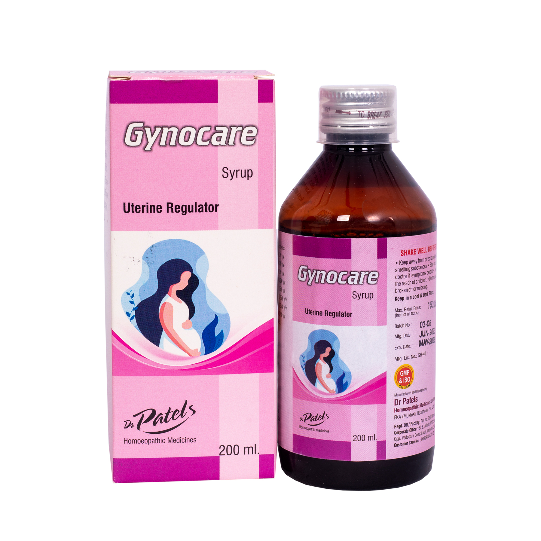 GYNOCARE (syrup) - Uterine Regulator - Dr.Patels Homeopathic Medicines