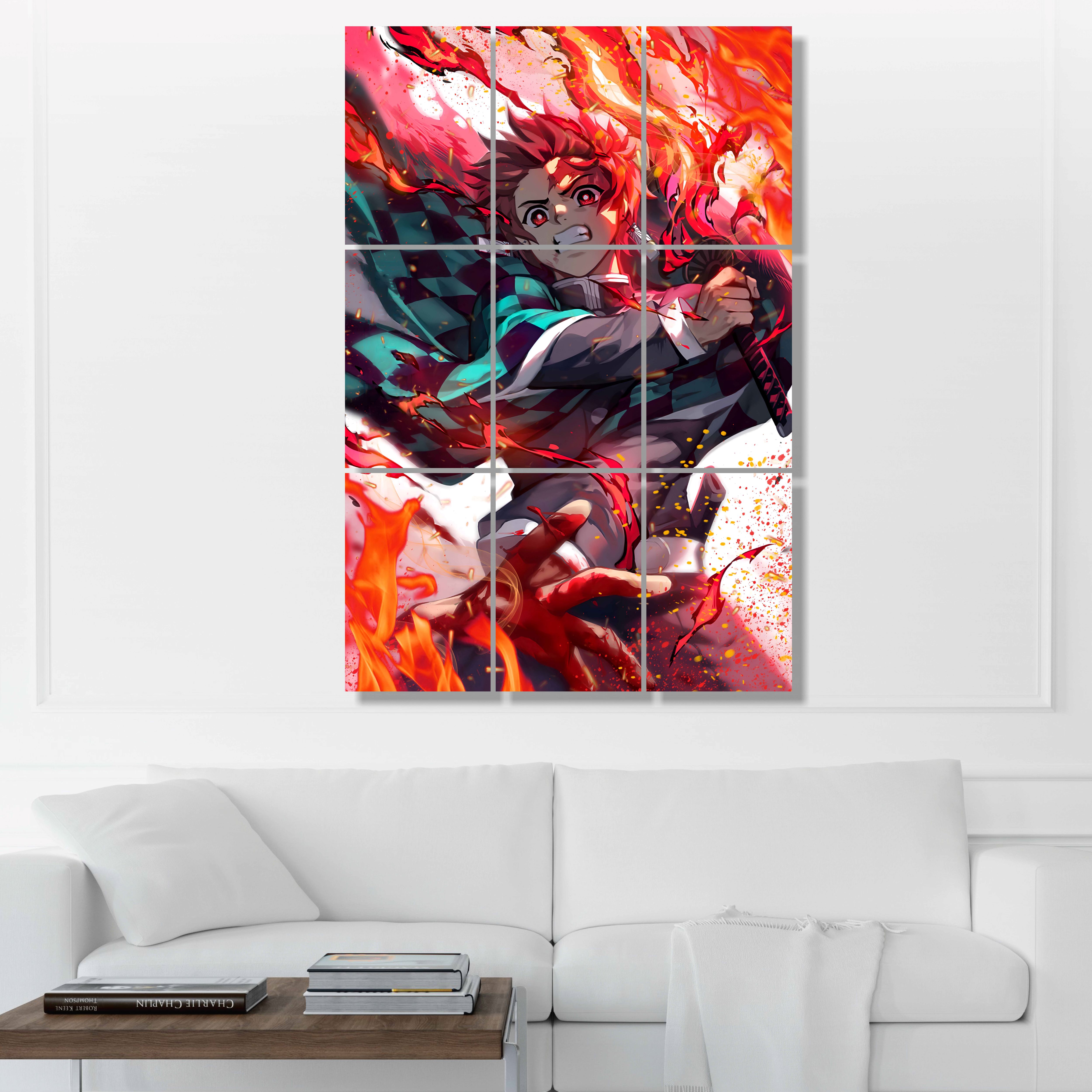 Tanjiro Kamado Demon Slayer Naukit (9 Blocks) - Poster World