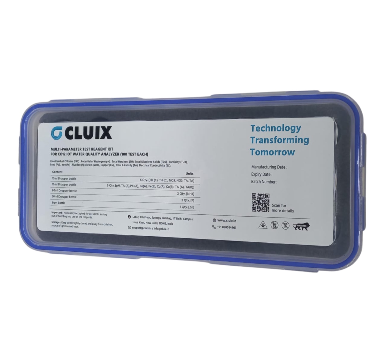 Reagent Kit(100 Test) - CLUIX Private Limited
