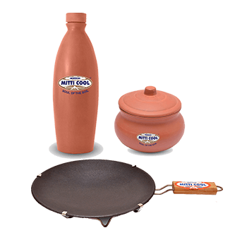 Combo Offer – NonStick Tawa With Handle(9 Inch),Curd Pot(1.5 Liters ...