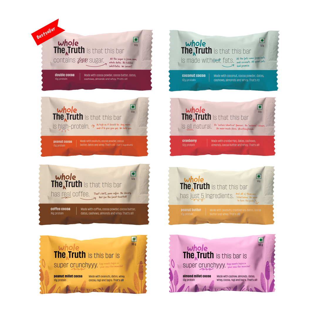 All in One - Box of 8 Protein Bars - The Whole Truth Foods