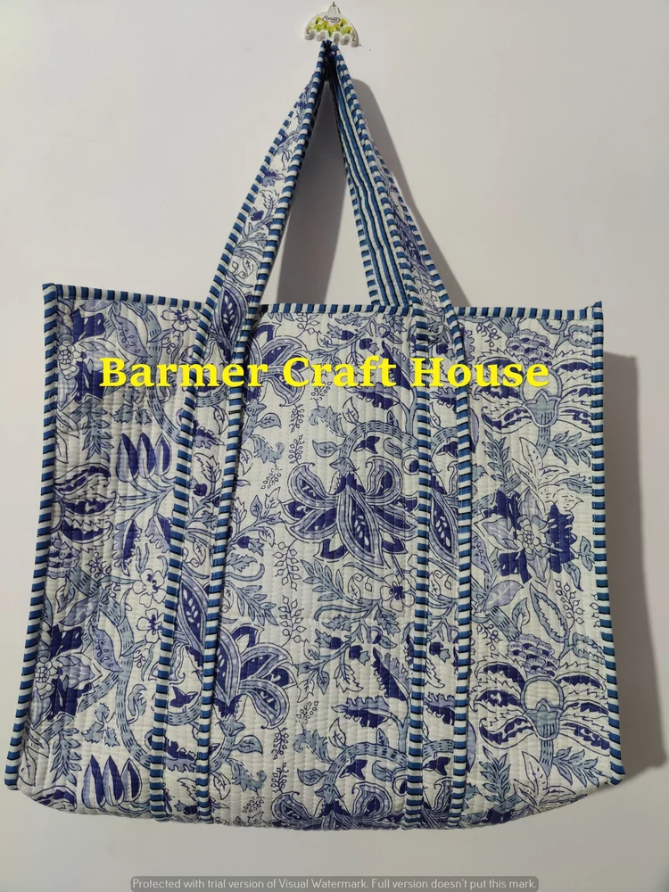 HeartFulCraft Cotton Quilted Tote Bags: Stylish & Functional - HeartFul ...