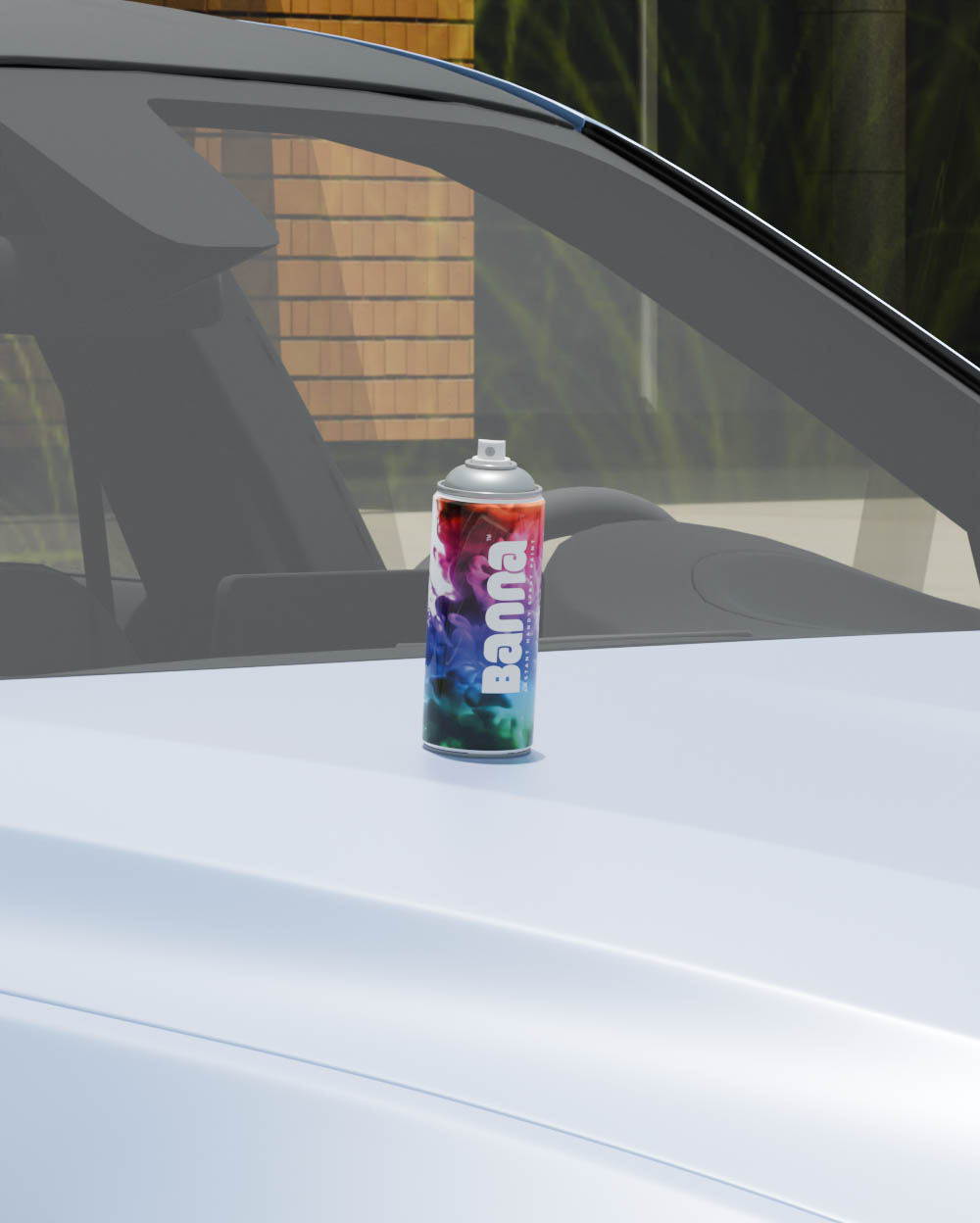 Casablanca White Chevrolet Automotive Spray Paint - Banna Aerosol