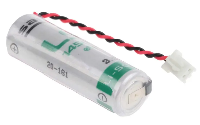 Saft Ls 14500 3.6V Li-SOCl2 2 Pin Connector