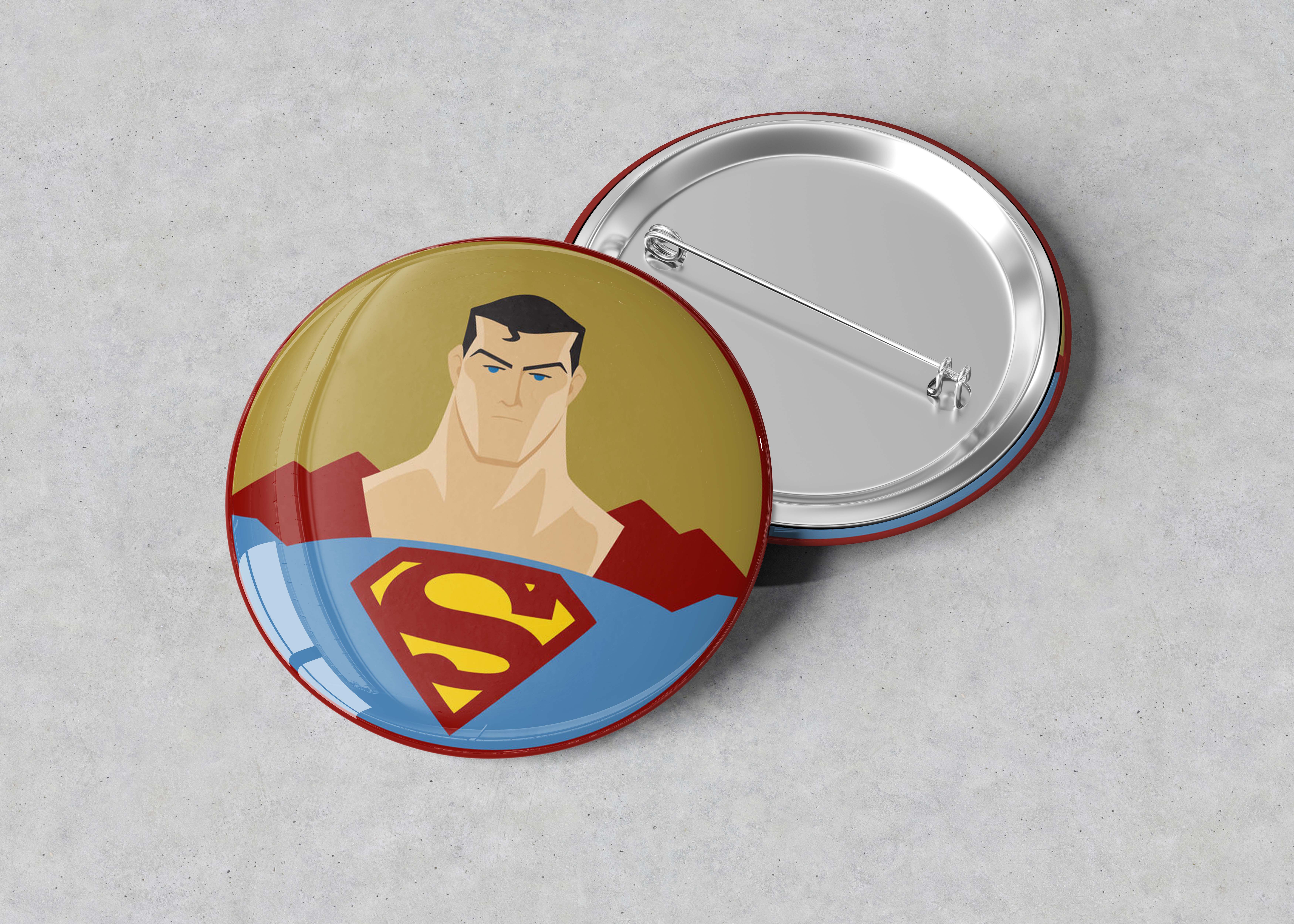 Namu Customs Superman Badges - Unique Collectibles & Merchandise