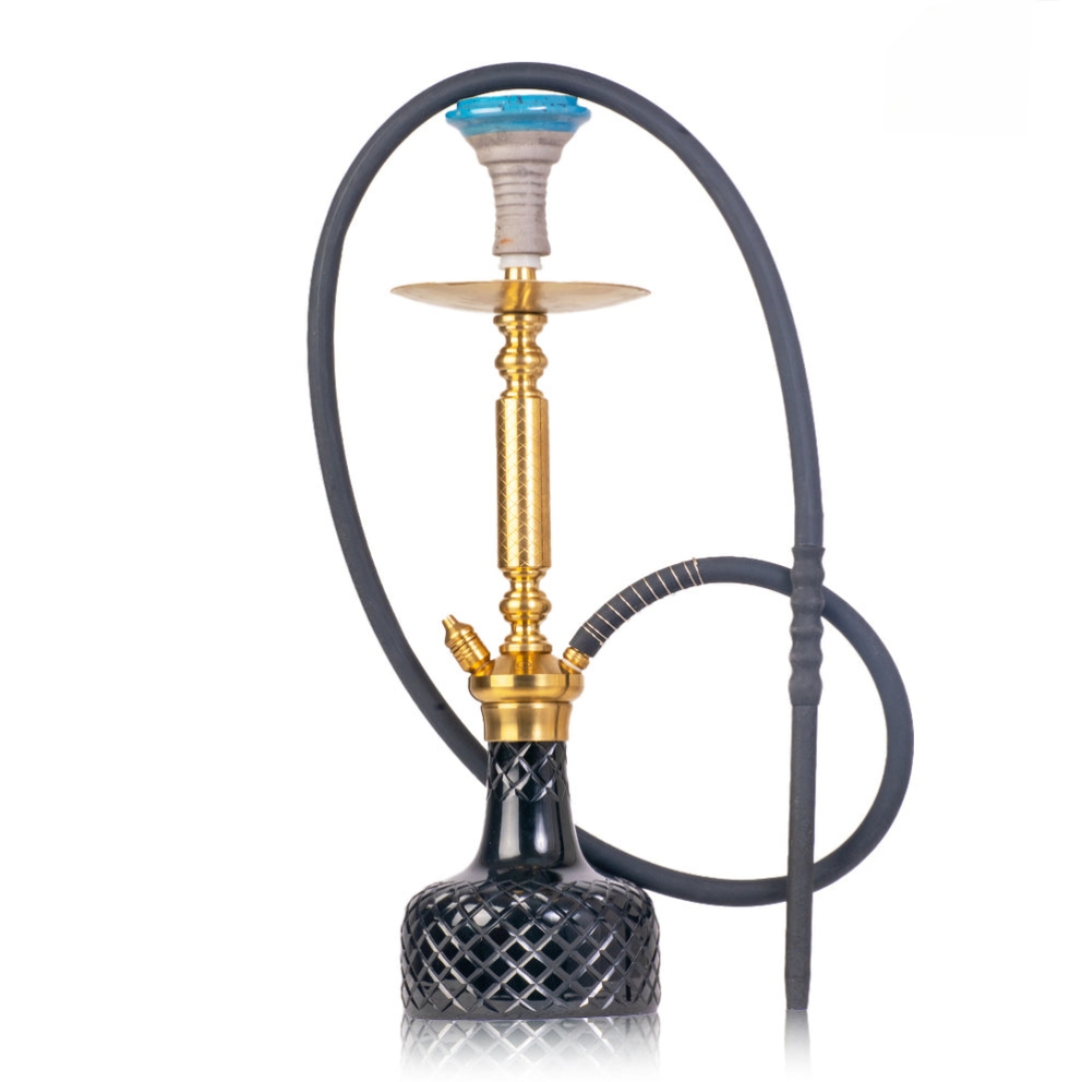 Cocoyaya Valancia Hookah - Gold Steam / Black Base - The Hookah Shop