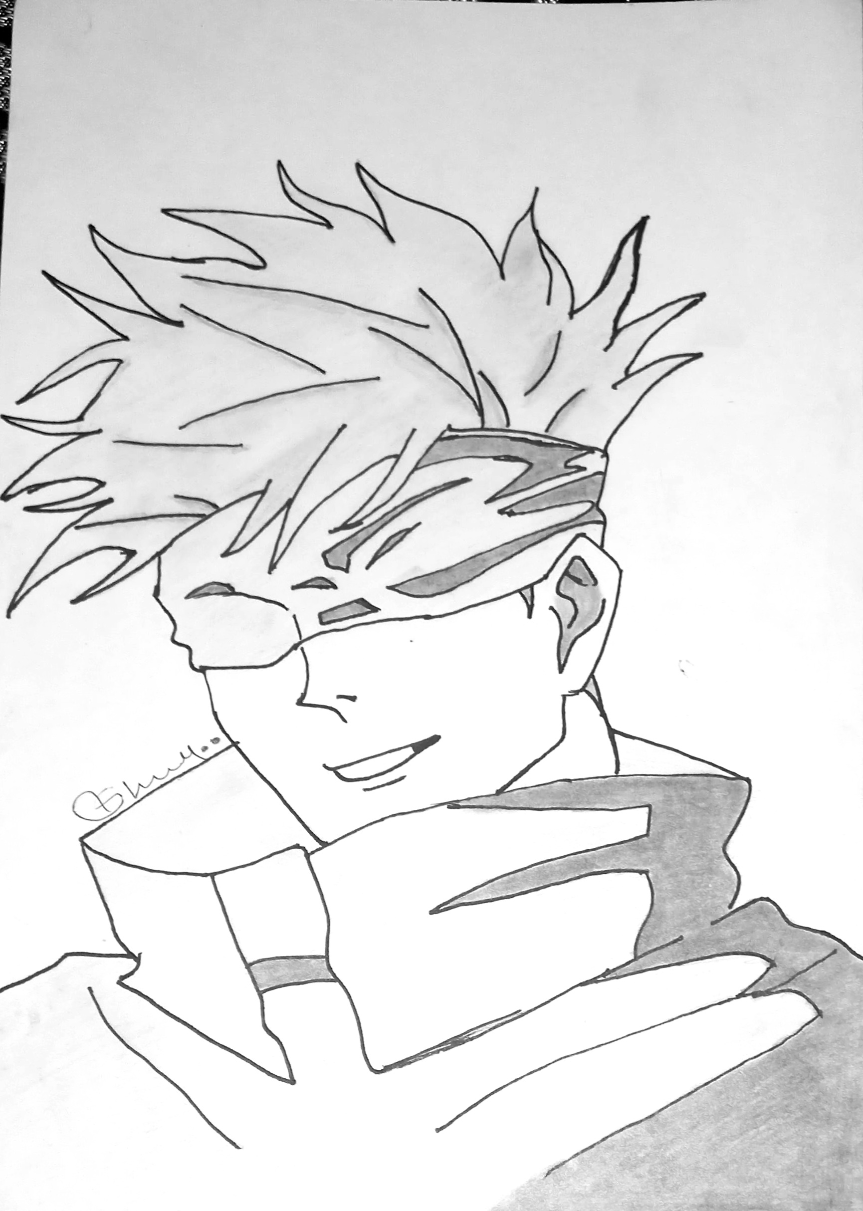 Gojo Satoru from jujutsu kaisen - Shorya's Art Jouraney