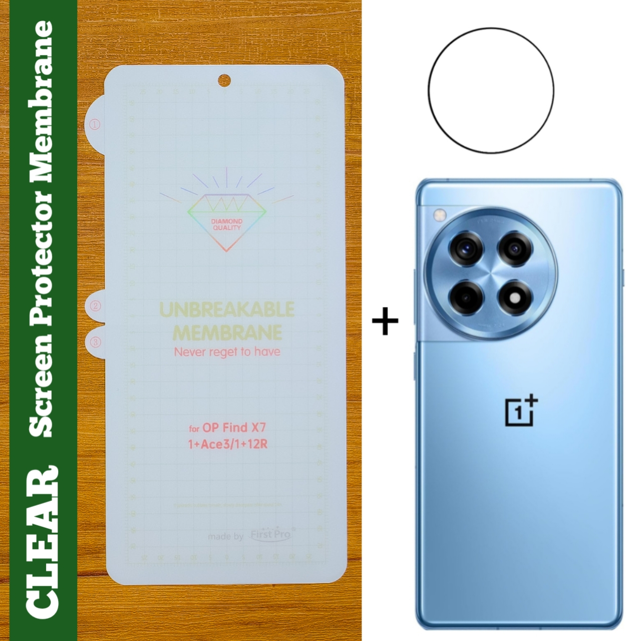 Oneplus 12R Clear Screen Protector & Camera Guard