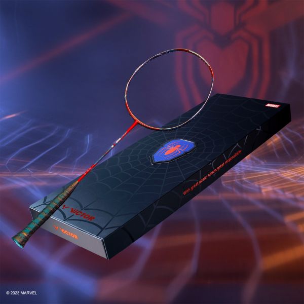 Victor AuraSpeed Spiderman Badminton Racquet (W/H Gift Box Set ...