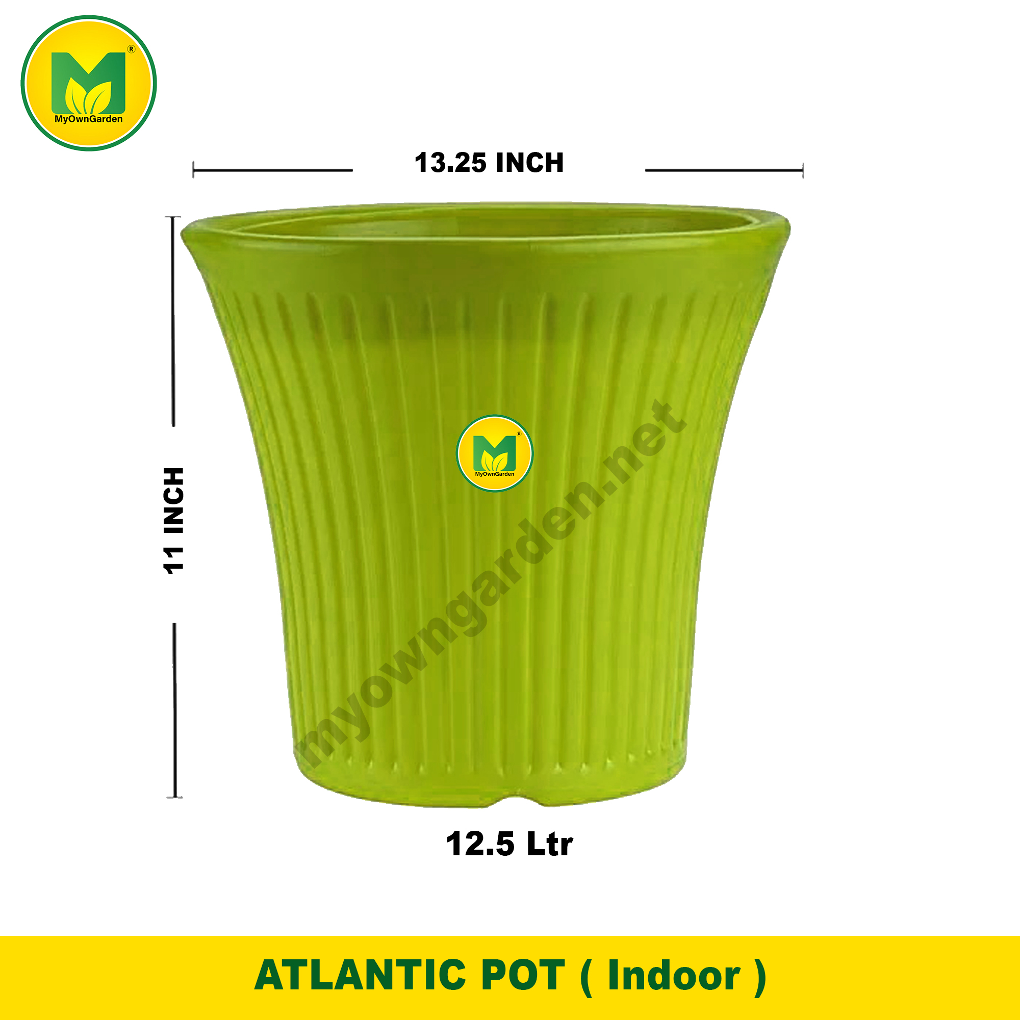 Atlantic Pot-13.25 inch - MyOwnGarden® Agri Products