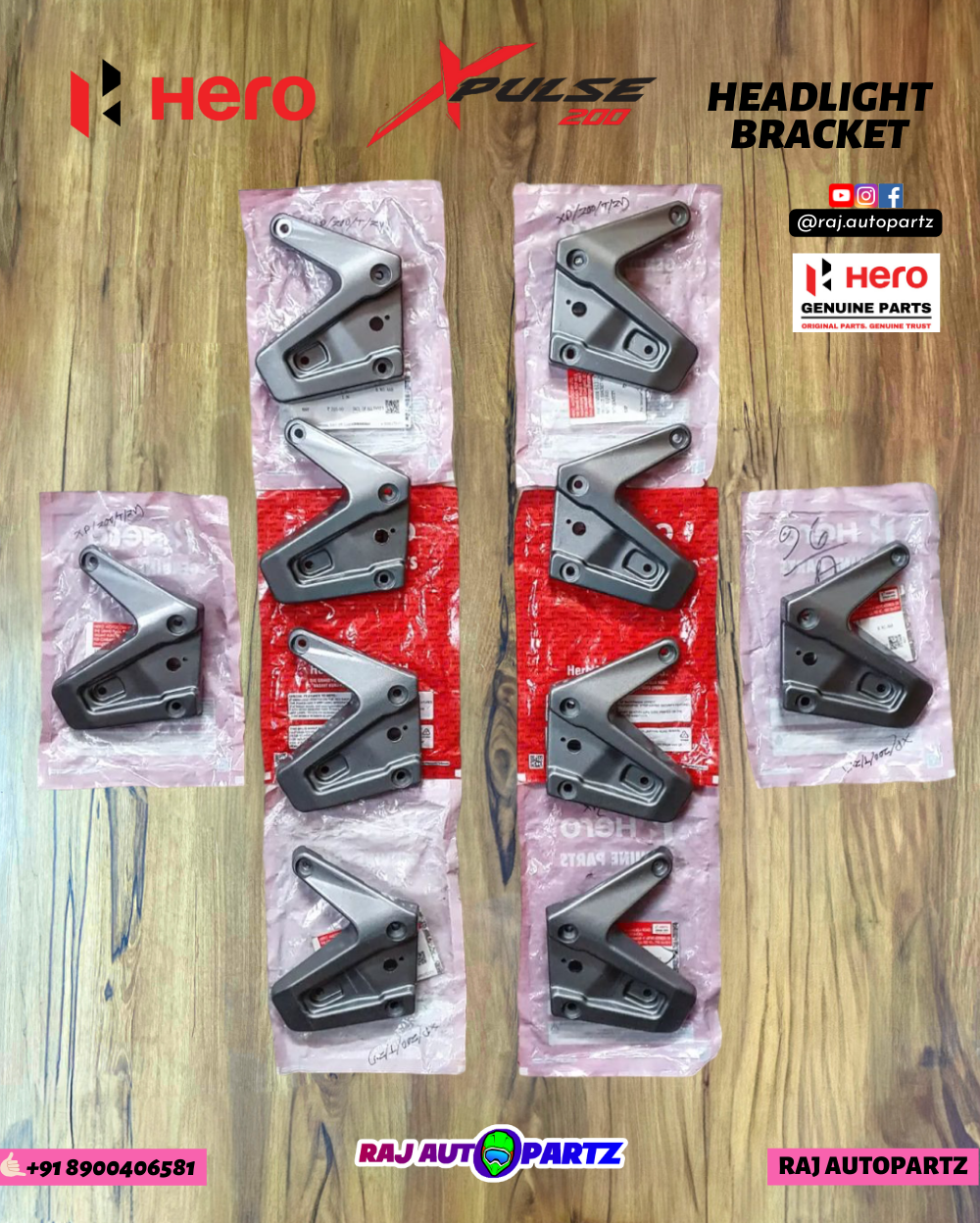 HERO XPULSE 200 Headlight Bracket - HERO GENUINE PARTS