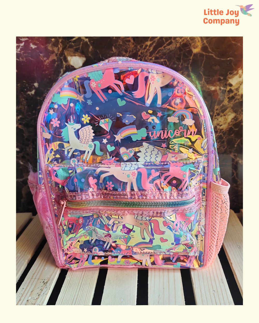 Holographic Unicorn Premium Toddlers Backpack - Little Joy Company