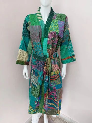 Patchwork kantha kimono Jackets - HeartFul Craft