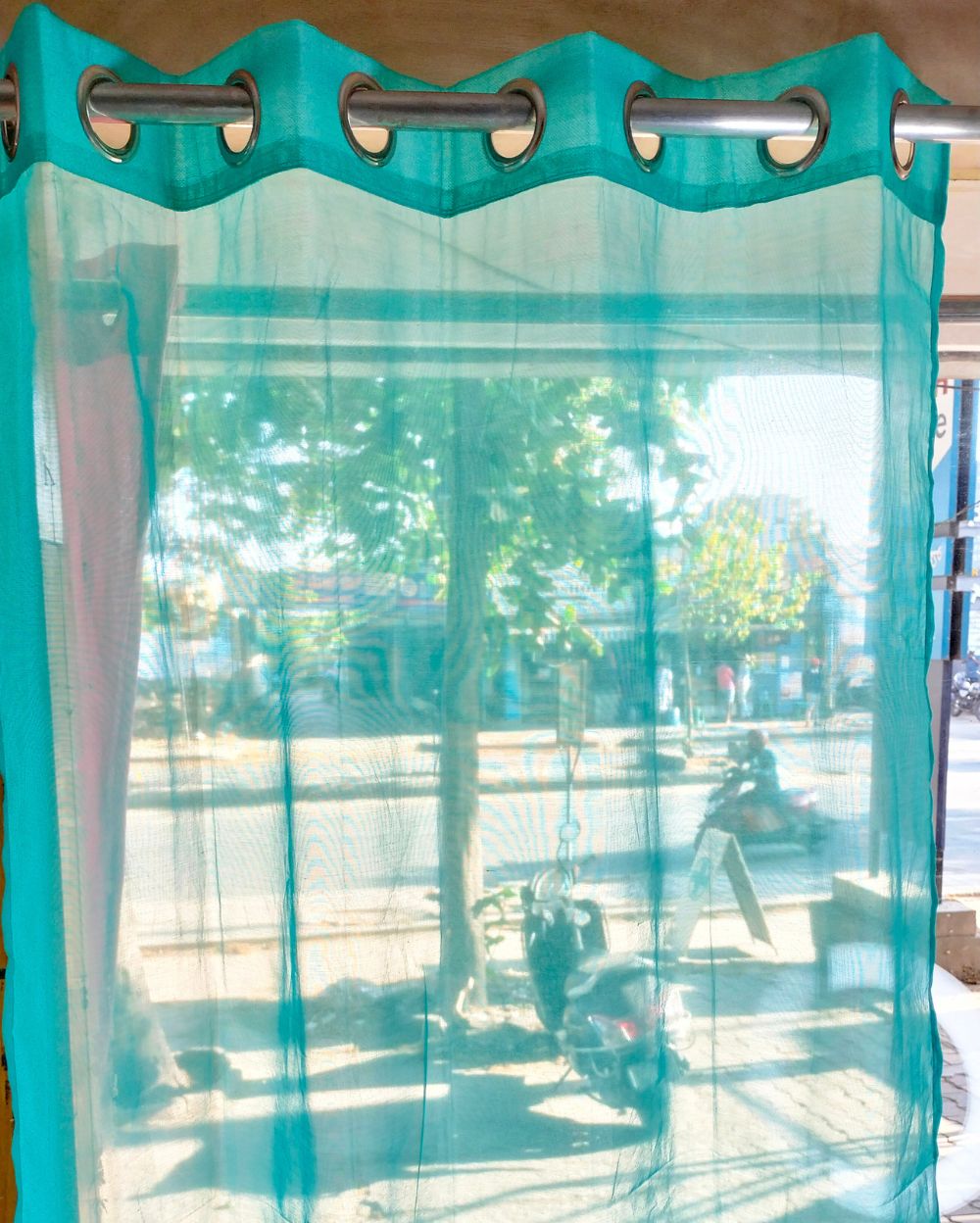 Light Green Sheer Curtain - Sai Creations