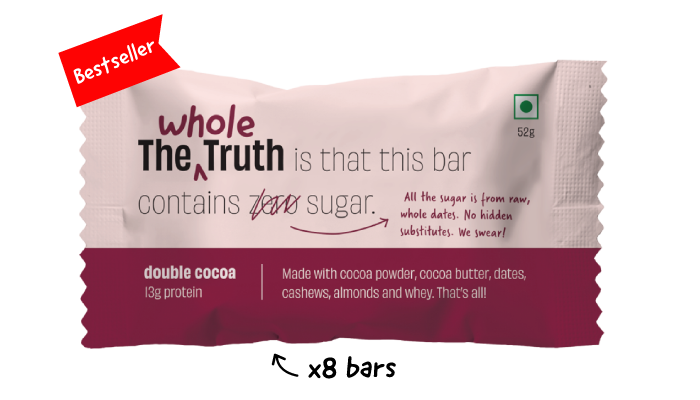Double Cocoa Protein Bars - Box of 8 - The Whole Truth Foods