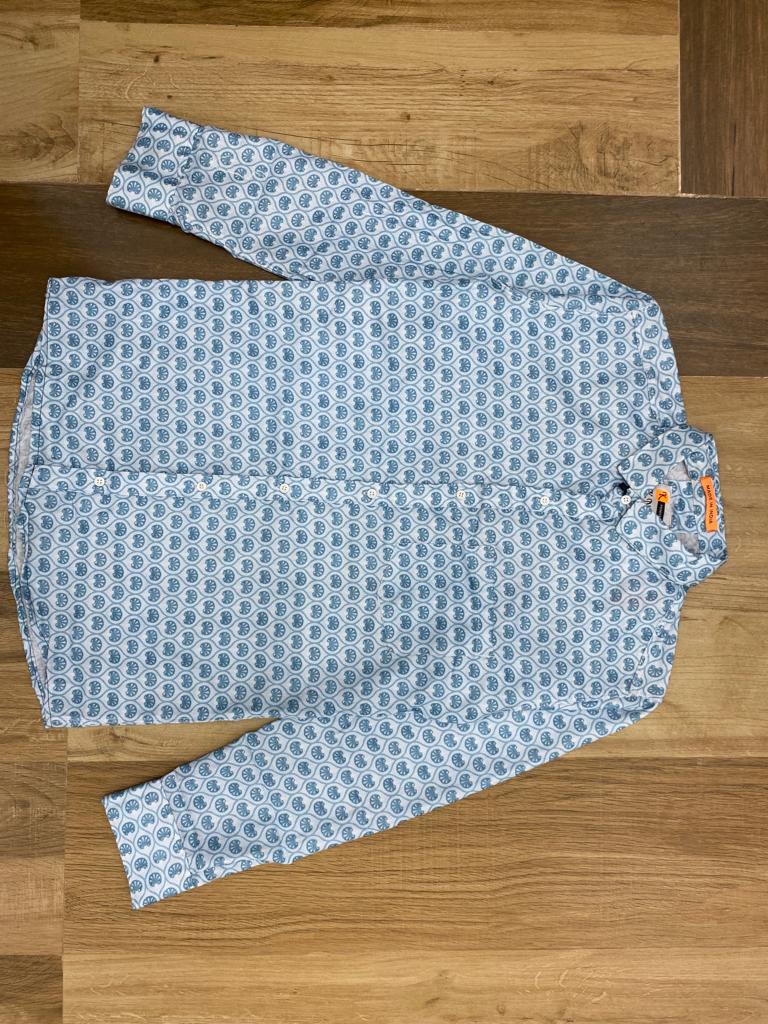Blue Printed Shirt