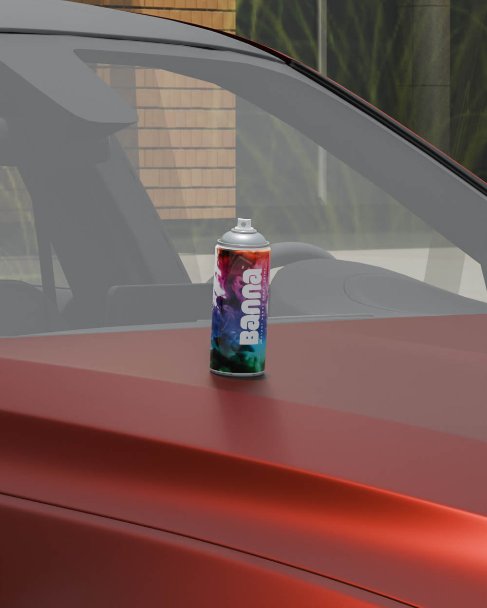 Blazing Red Maruti Suzuki Spray Paint - Banna Aerosol
