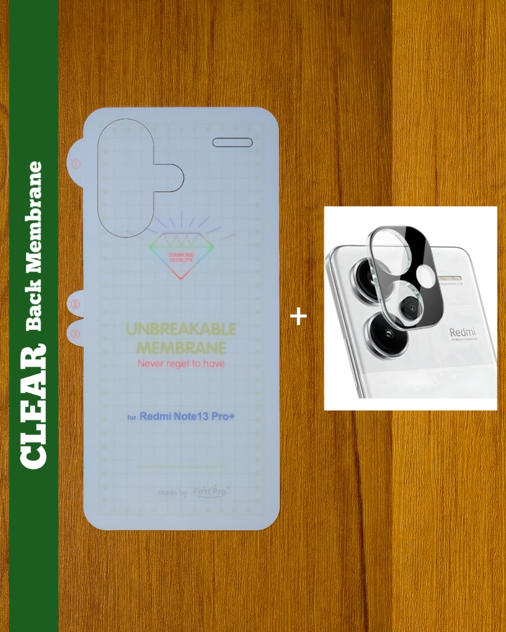 REDMI NOTE 13 PRO+ 5G Back Protector & Camera Glass