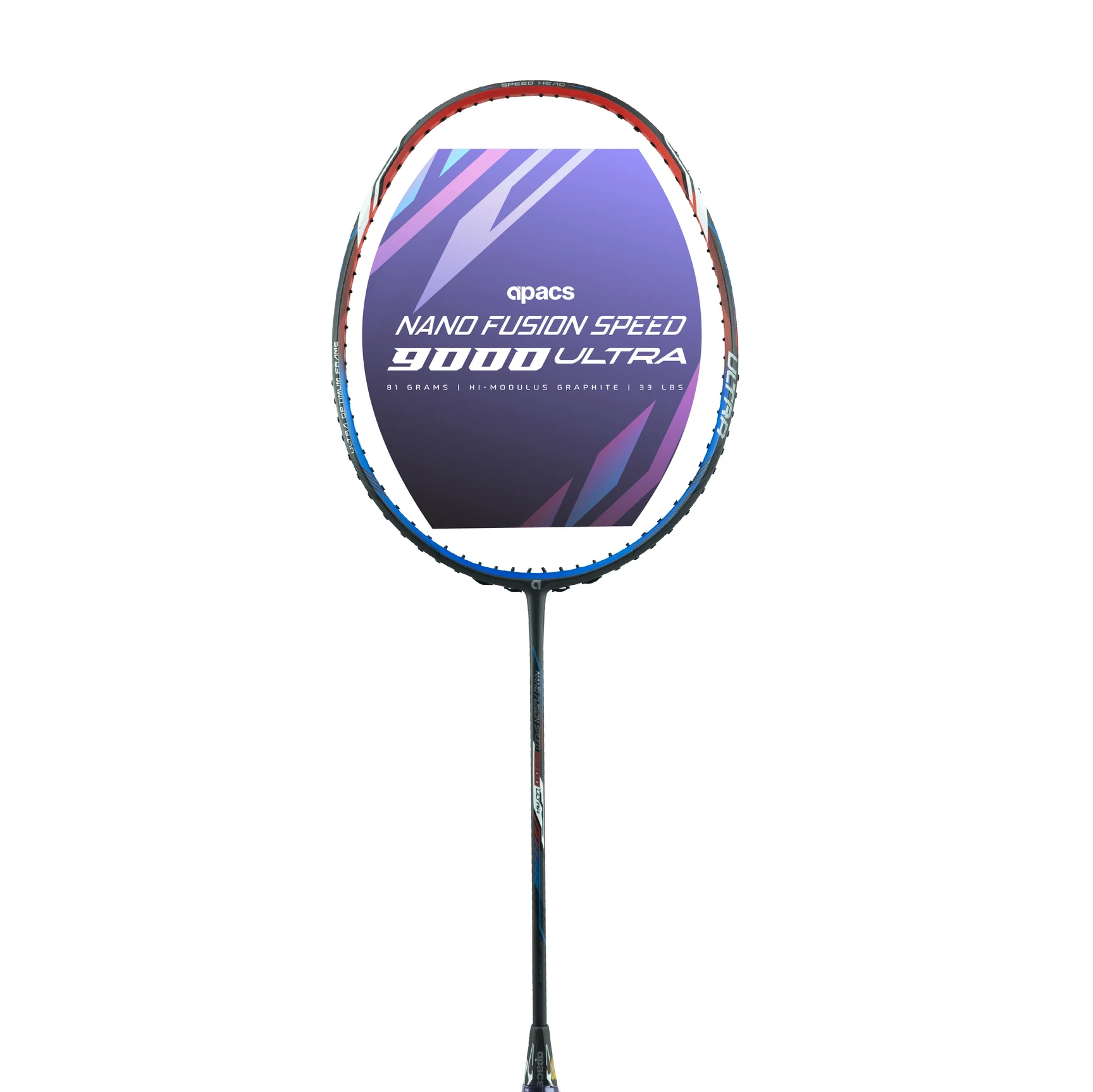 Apacs Nano Fusion Speed 9000 Ultra Badminton Racquet - (Blue/Red ...