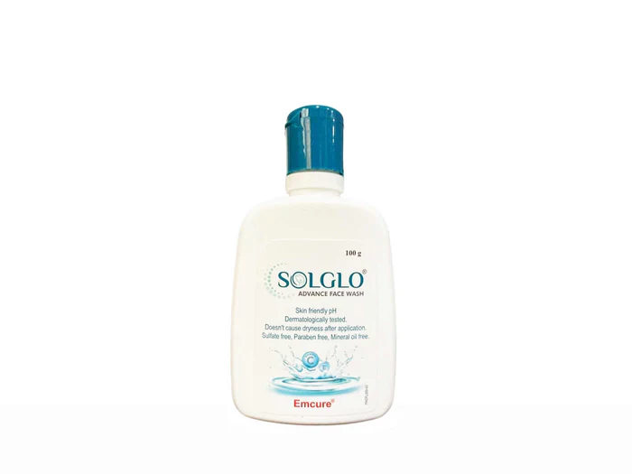 Solglo Advance Face Wash, 100g - For Radiant Skin