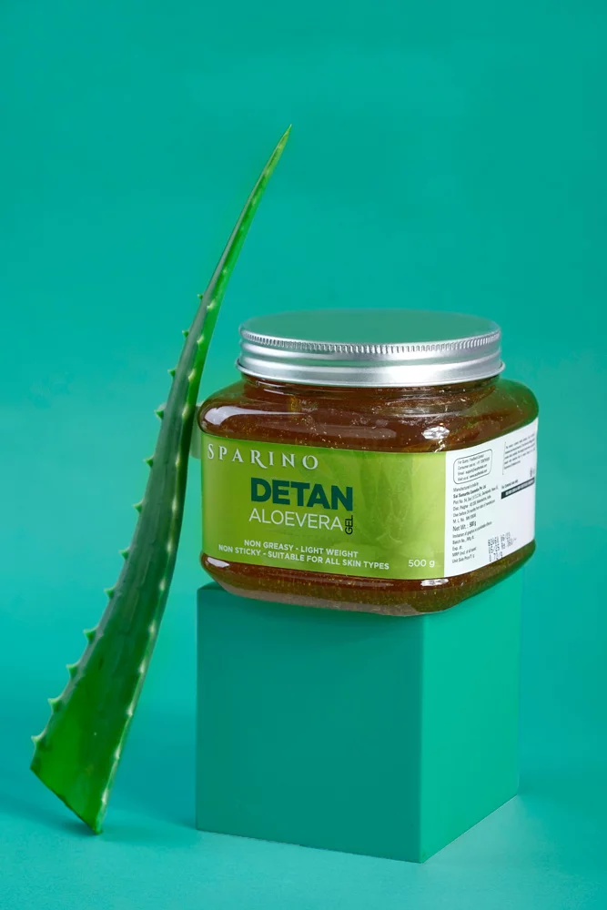 Detan Aloe Vera Gel – Herbal, Non-Sticky & Quick Absorbing