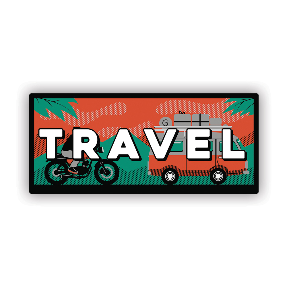 Travel - Sticker: Decorate Your Gear with Style