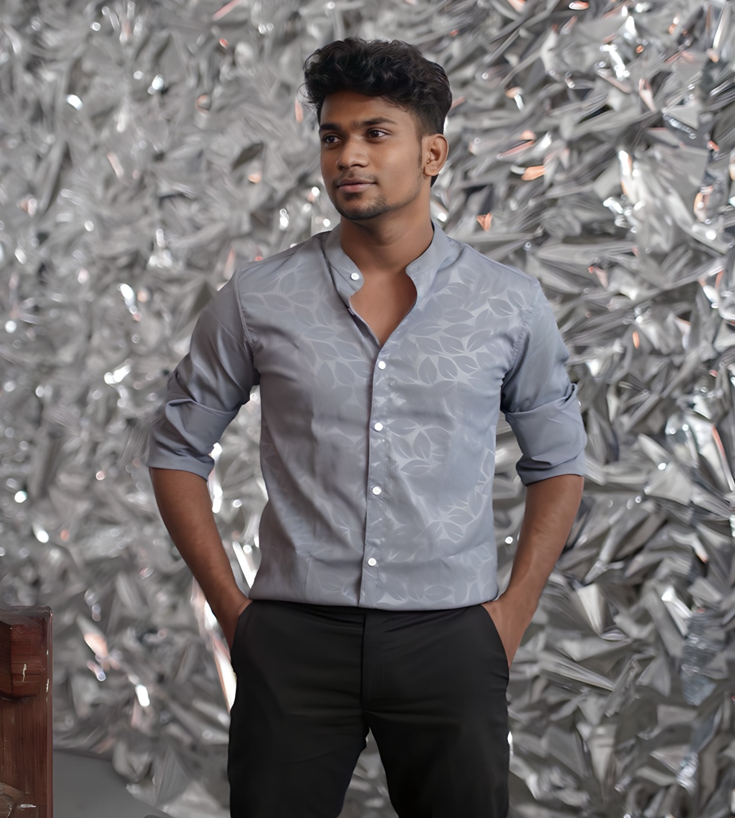 Leaf-Chinese Neck(Grey) - ARBENAM