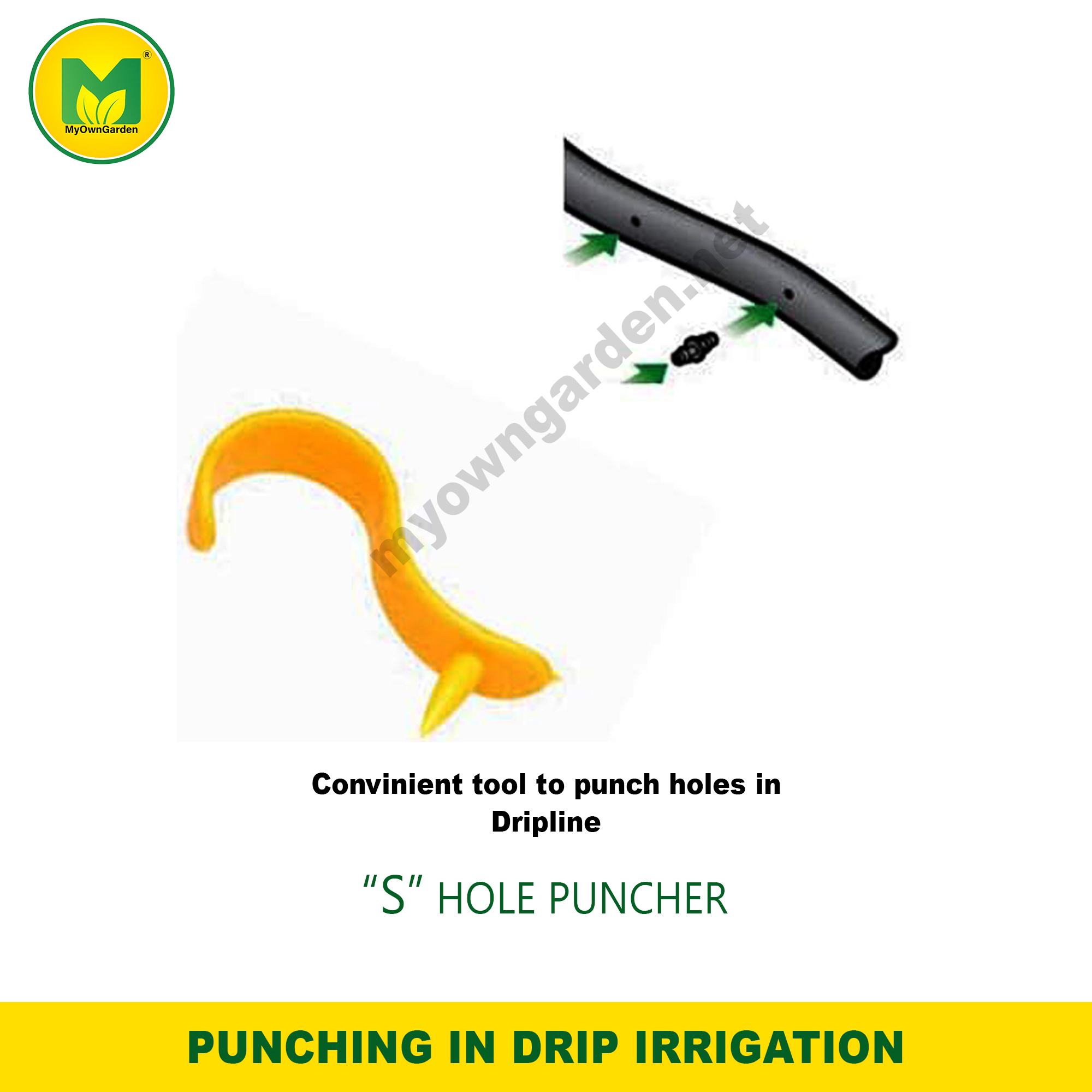 Drip irrigation 6mm S Hole Puncher - MyOwnGarden® Agri Products