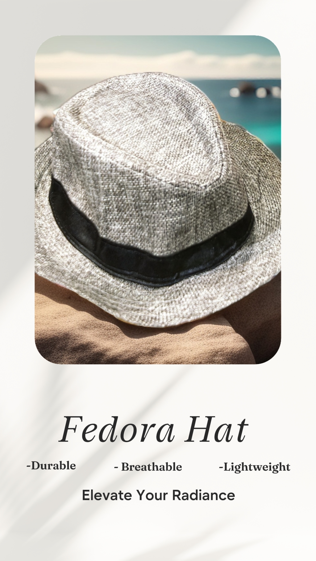 Light Grey Fedora Hat for Kids - Stylish & Comfortable