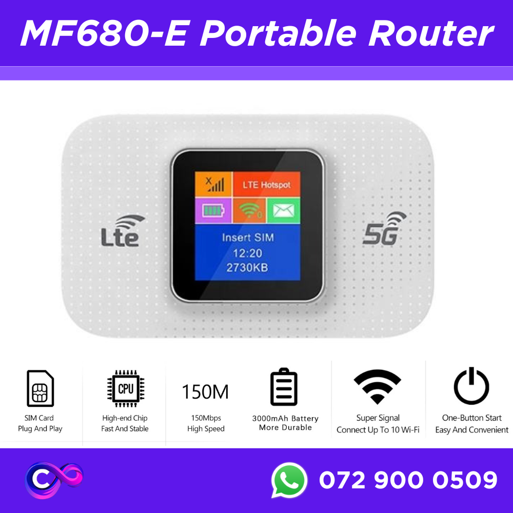 MF680-E 4G LTE Portable Router | Internet On The Go