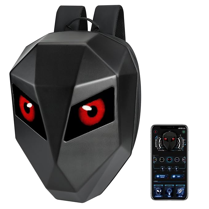 GIFTMAX LED Backpack: Programmable, Waterproof Laptop Bag