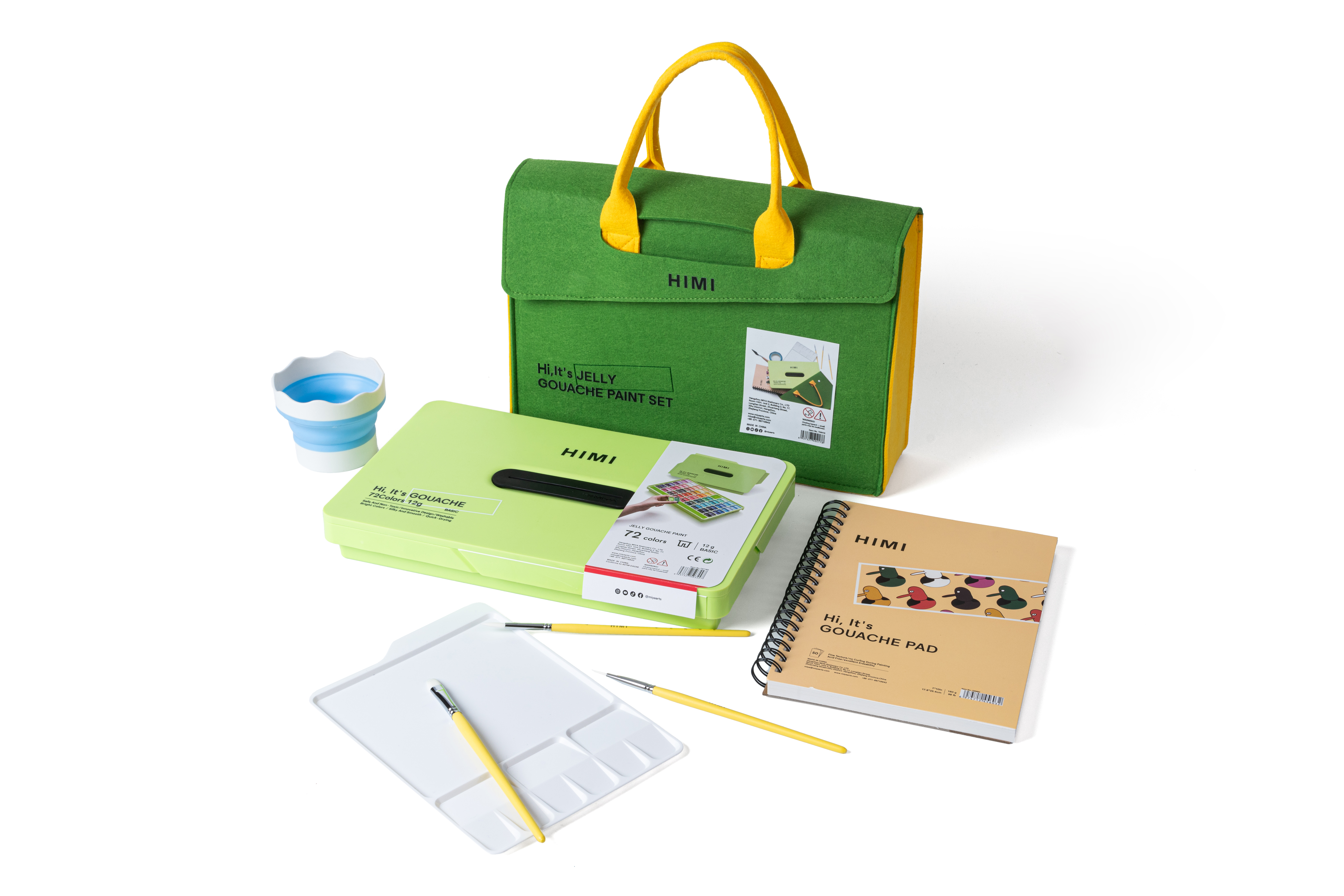 HIMI Gouache Paint Go Pack Set - Contains Twin Cup Gouache Paint - 72 ...