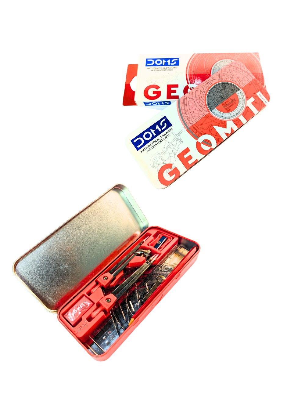 DOMS Geomiti Geometry Box (Red) - Kraftburst