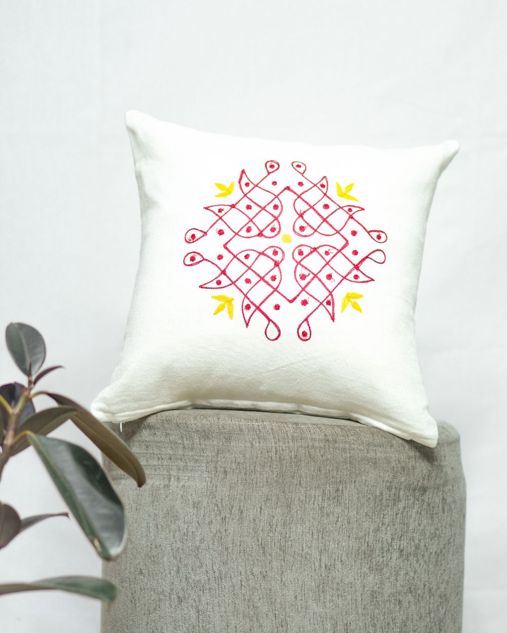 Holographic Harmony - White Embroidery - Sai Creations