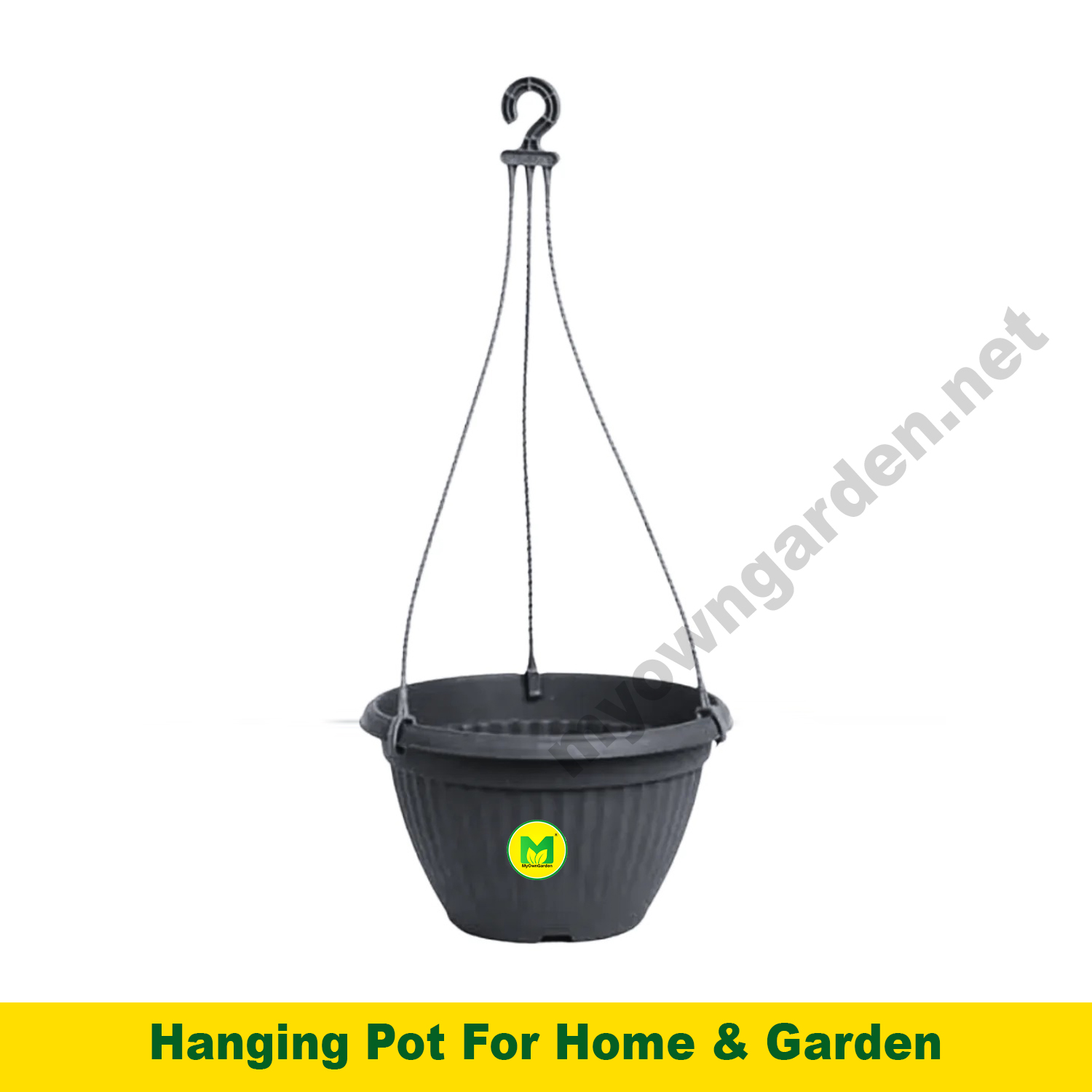 Harshdeep Hanging Pot 10" Black - MyOwnGarden®