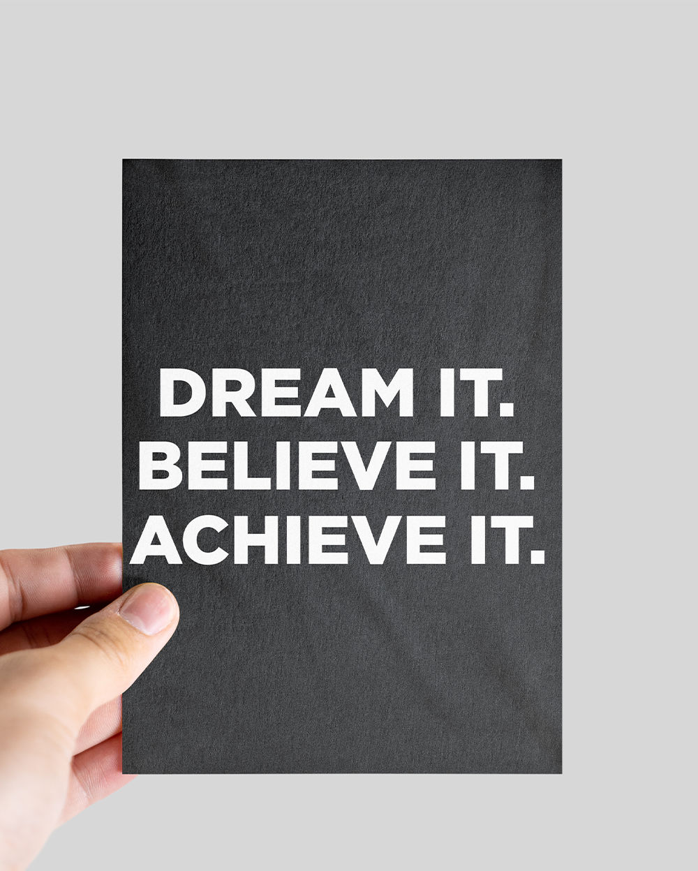 Motivational Mini Poster - Dream, Believe, Achieve