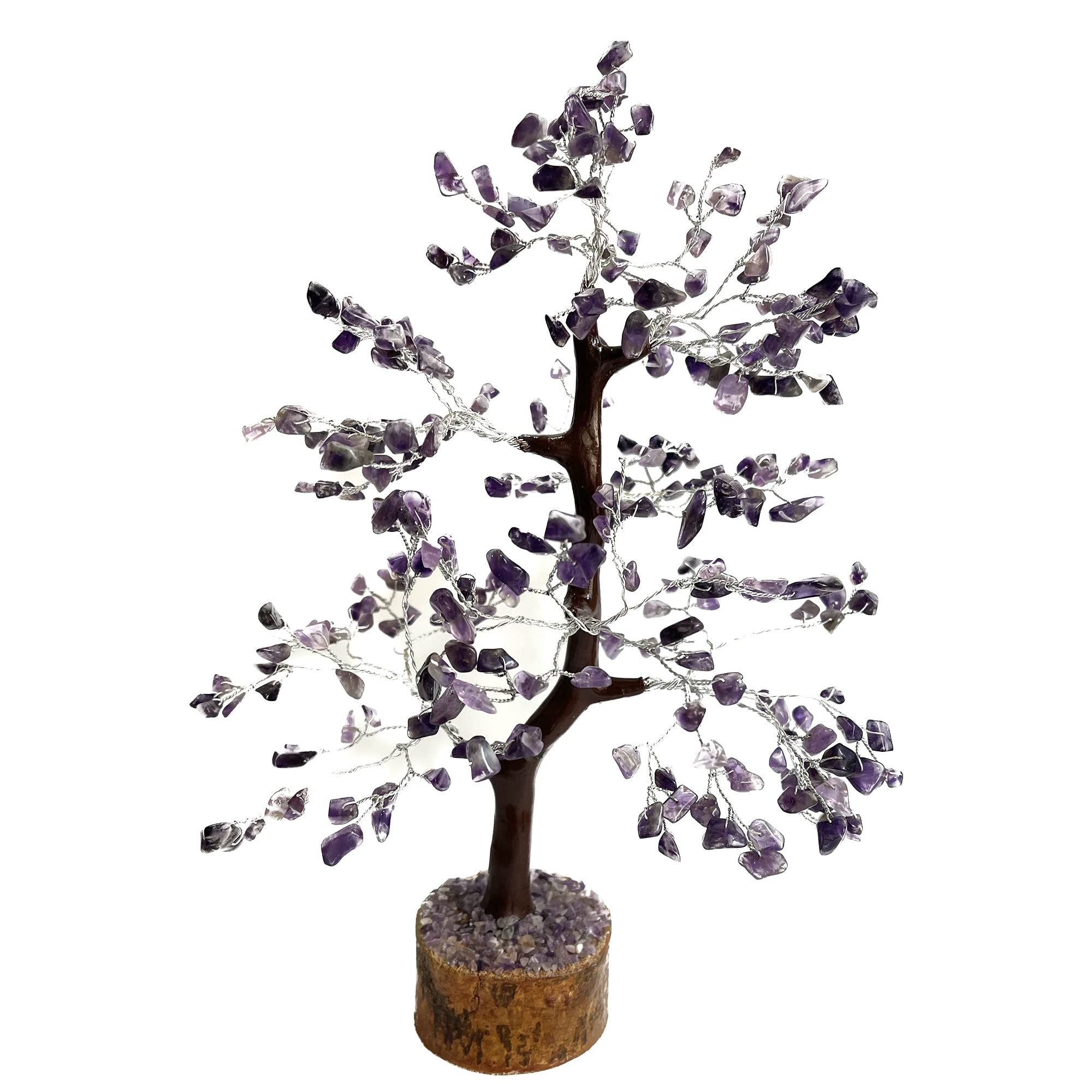 KITREE Natural Amethyst Crystal Stone Tree 300 Beads