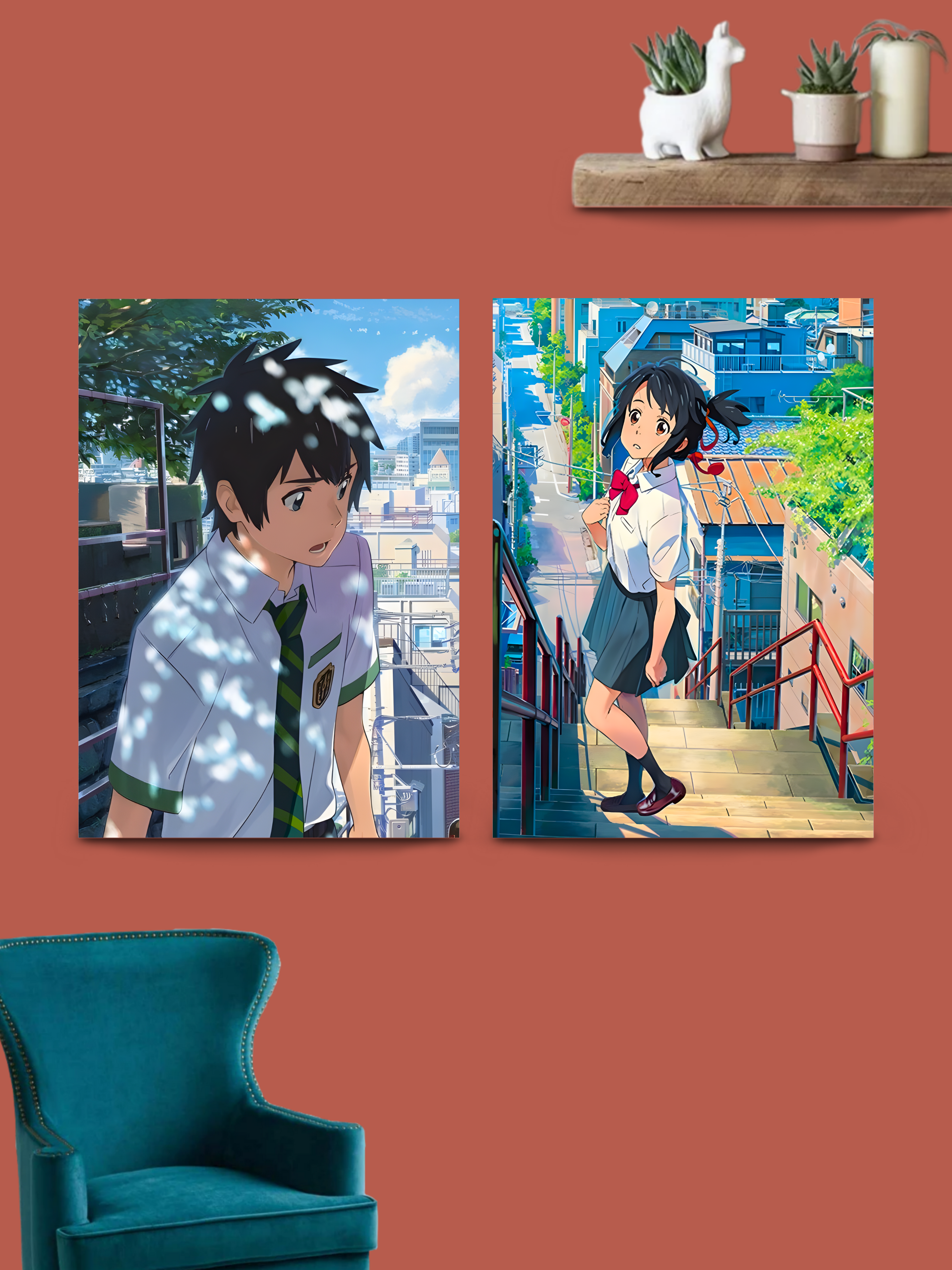 Your Name Set Of 2 Split Posters | Kimi no Na wa (#Anime Split Posters ...