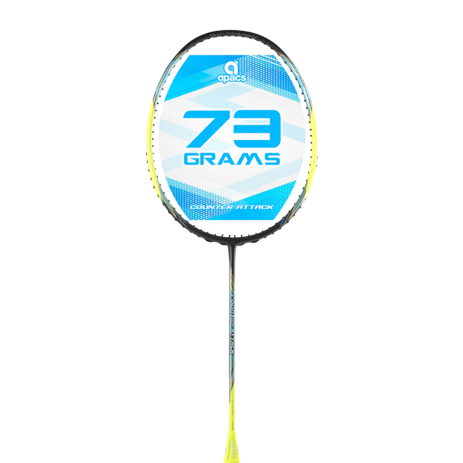 Apacs Counter Attack Badminton Racquet - (Yellow/Black) - Warrior ...