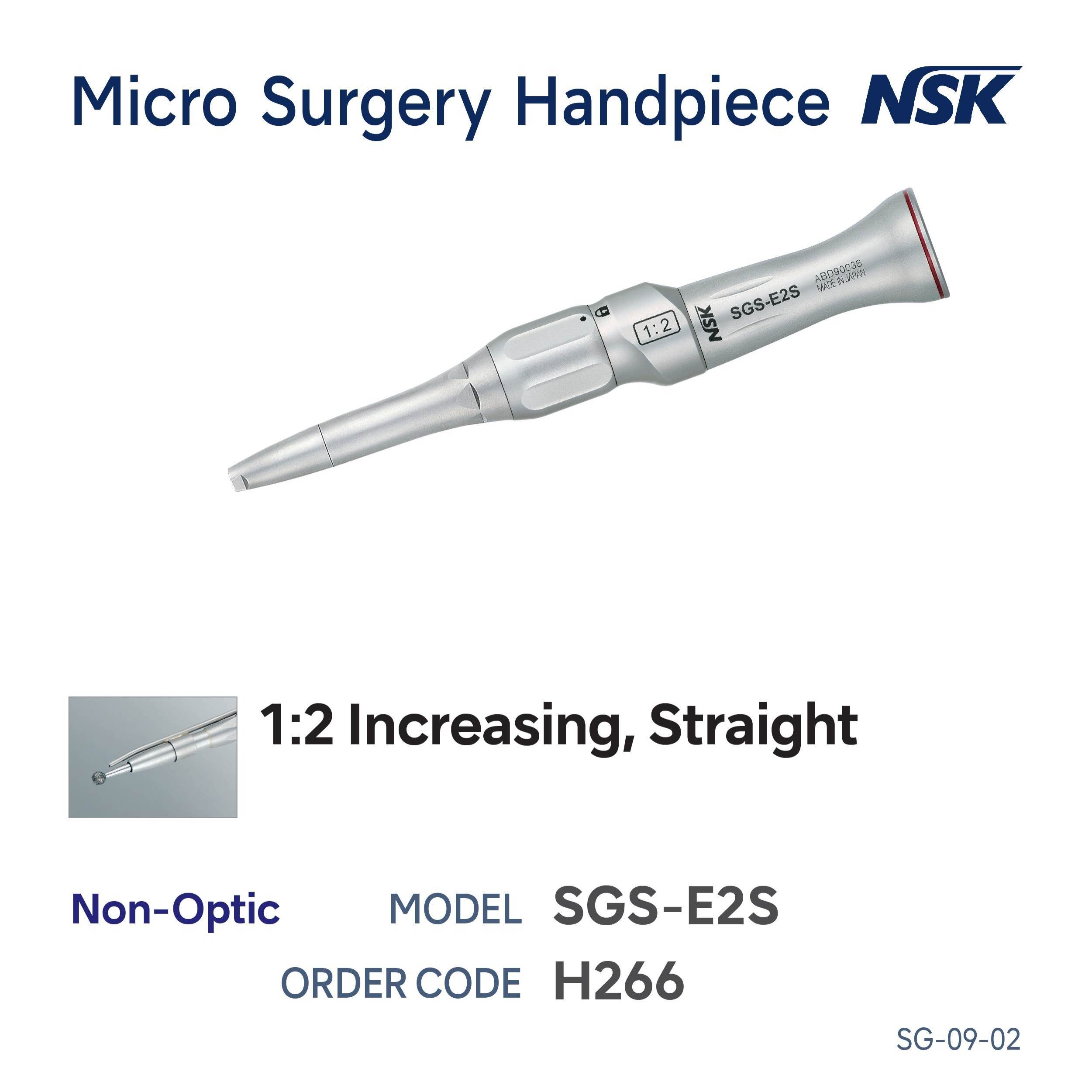 SGS-E2S MICROSURGERY STRAIGHT HANDPIECES-H266 - Confident Sales India ...