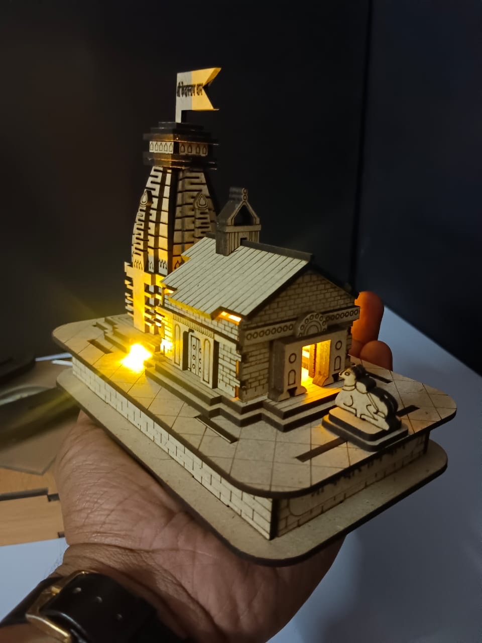 Kedarnath Temple 3d model with LED - Sneh Enterprises