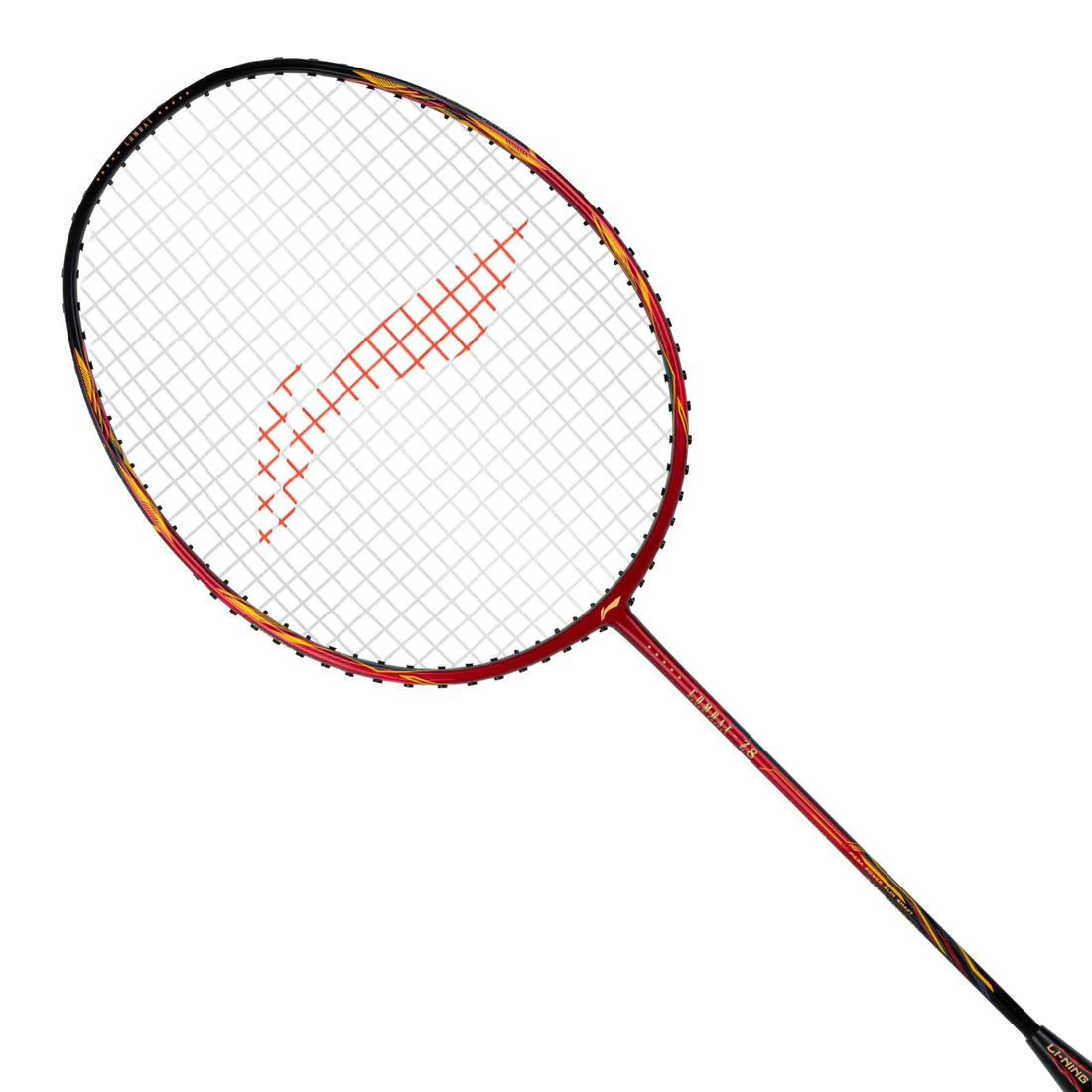 Li-Ning Combat Z8 Badminton Racquet - (Red/Black/Gold) - 80 Grams ...