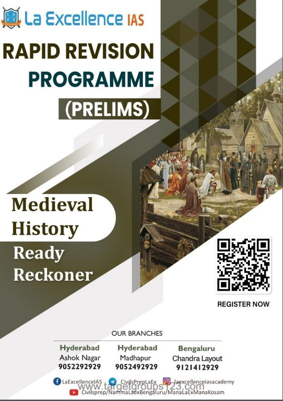 Buy Medival Indian History Rapid Revision Program (Preliums) PDF XEROX By La-excellence In ...