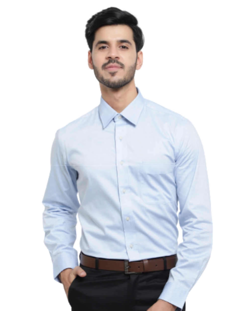 US Polo Formal Shirt - Light Blue - USISH0010 - sapphire online