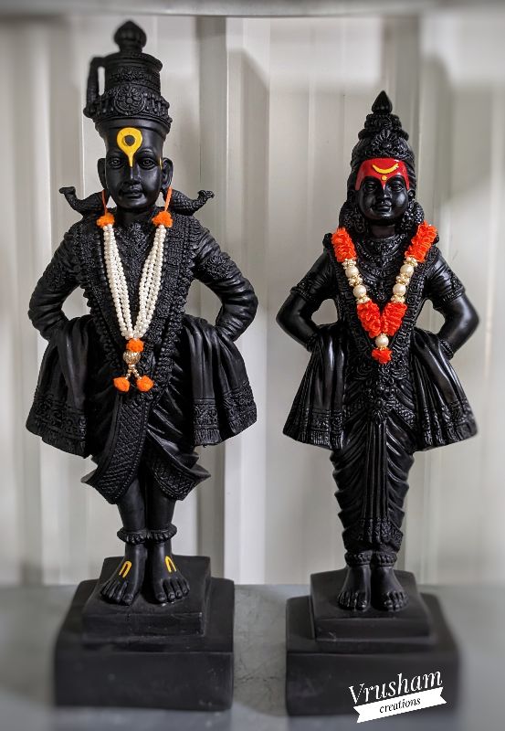 Vitthal Rukhmini 2 Feet Murti - Perfect for Home & Mandir
