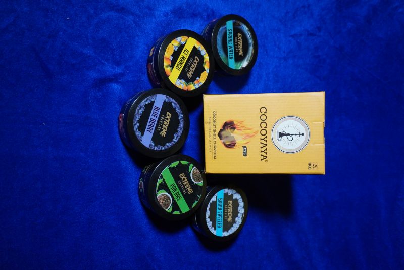 Extreme 5 Flavour + Cocoyaya 1kg Coconut Coal - The Hookah Shop