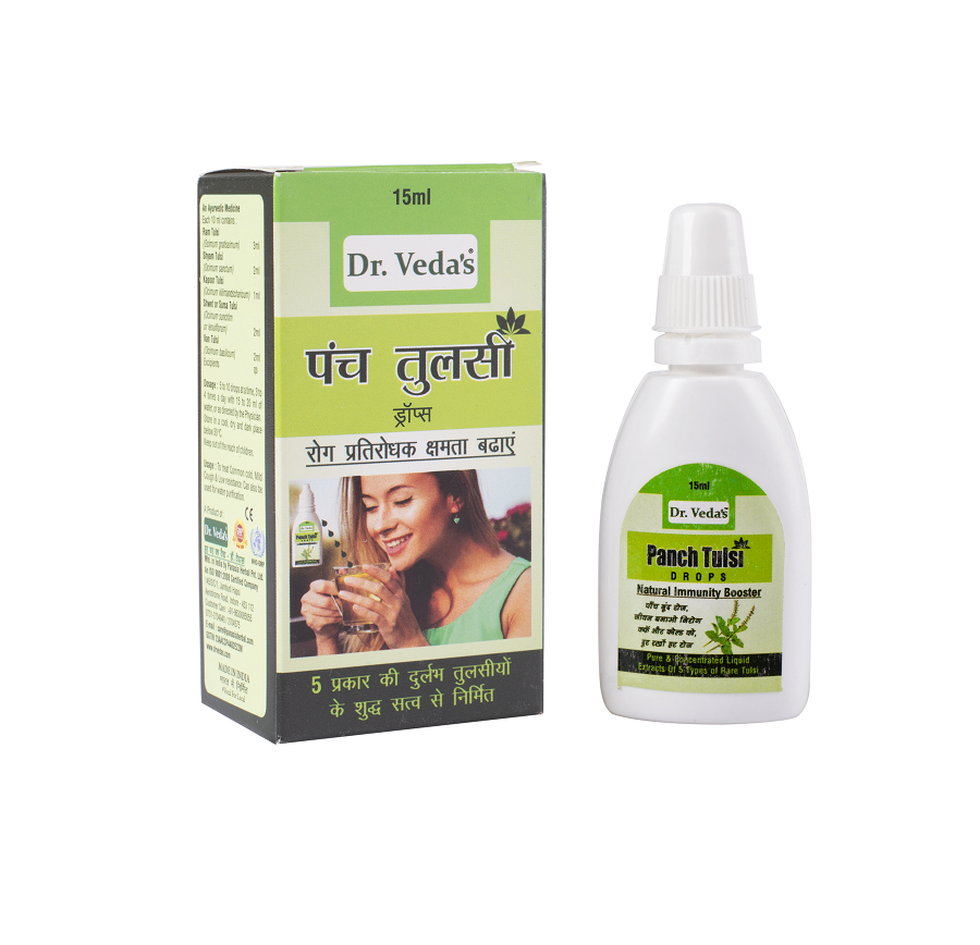 Dr. Veda's Panch Tulsi Drops Ayurvedic 15ml - Pack of 3 - PANASIA HERBAL PRIVATE LIMITED