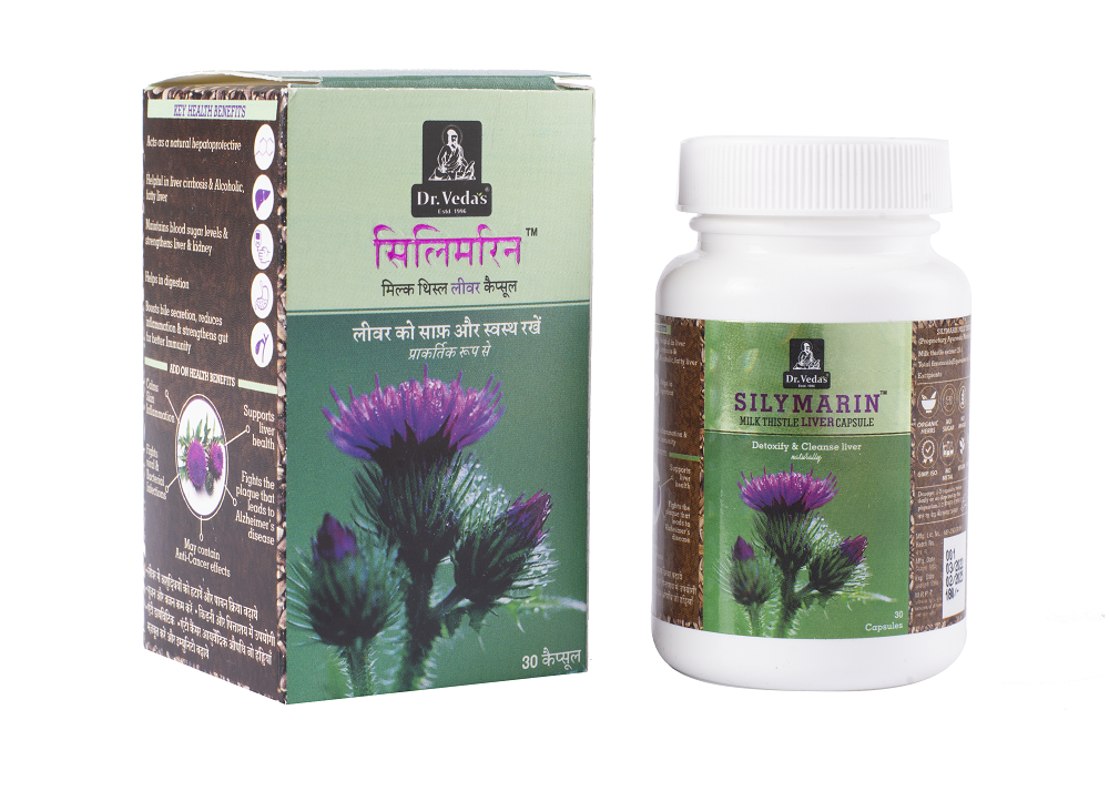 Dr. Veda's Silymarin Lever Capsule Ayurvedic -30 Capsule - Pack Of 3 ...