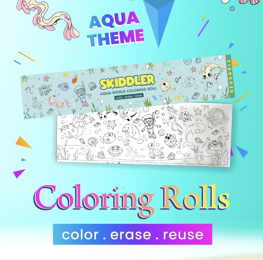 Aqua Coloring Roll: Unleash Your Creativity