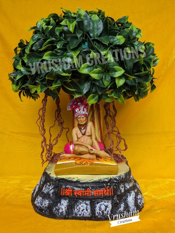 Shree Swami Samarth Murti With 1.5ft Tree & Light